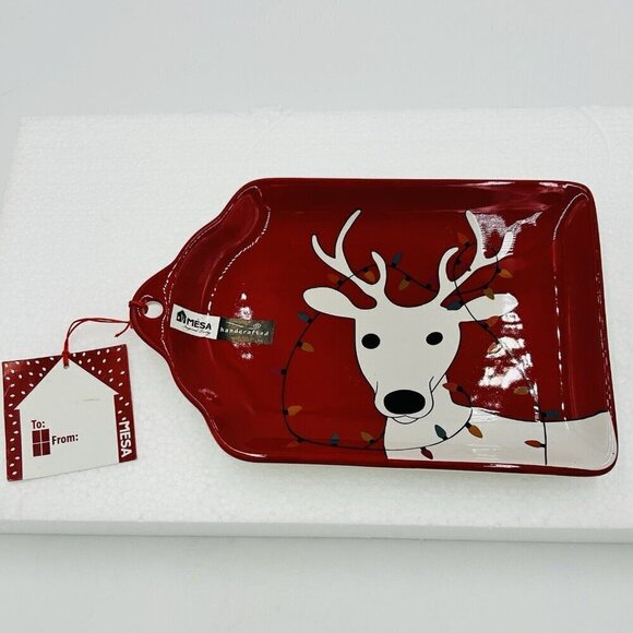 Mesa | Holiday | New Reindeer Mesa Home Products Ceramic Serving Tray ...
